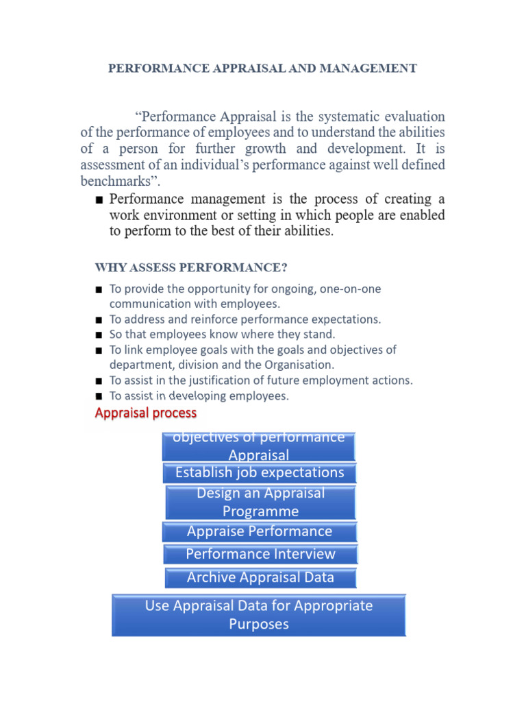 Performance Appraisal Methods Guide | PDF | Performance Appraisal ...