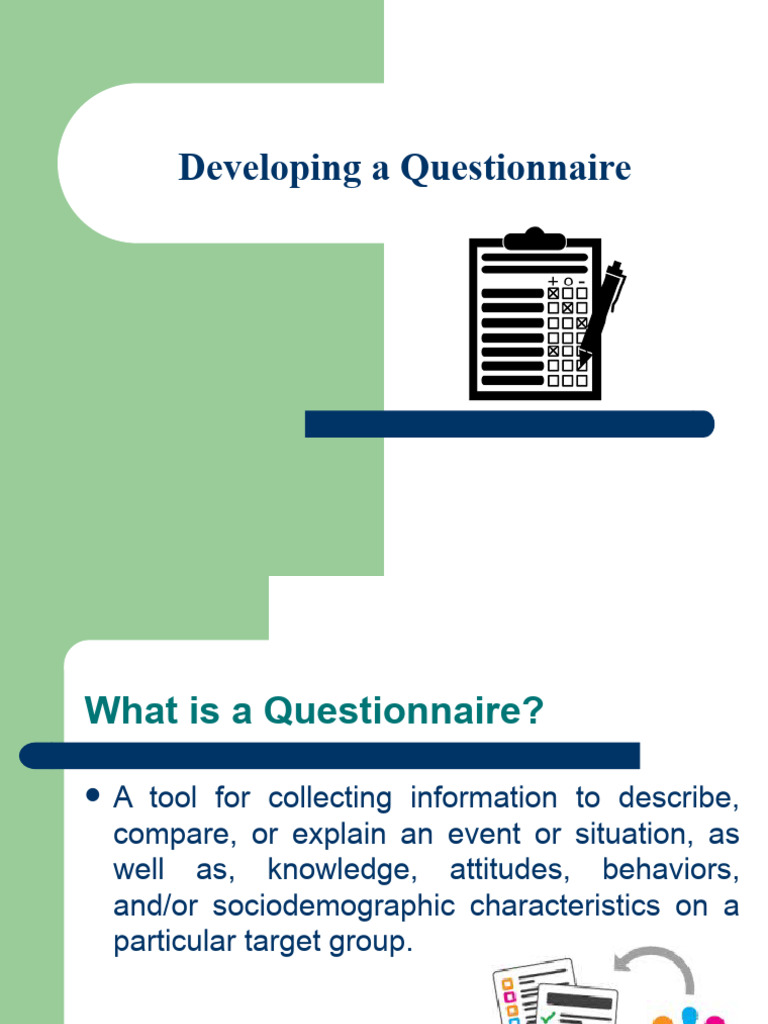 Designing Questionnaire | PDF | Questionnaire | Survey Methodology