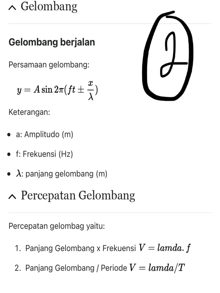 Rumus Gelombang dan Frekuensi | PDF | Sains & Matematika