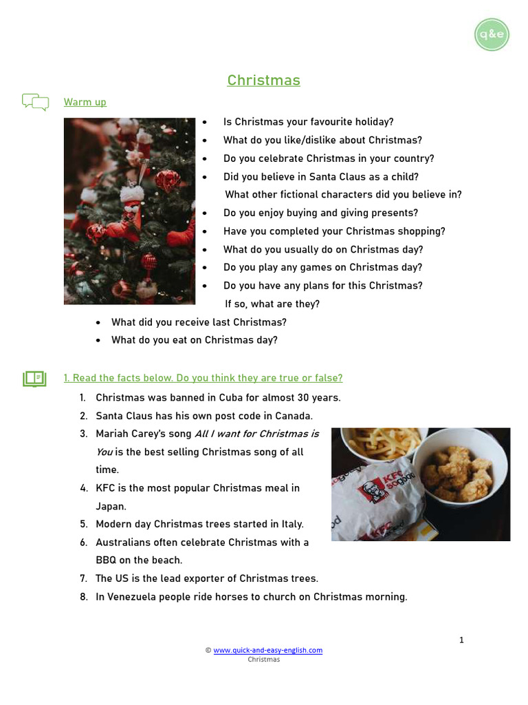 Christmas B1 SV | PDF