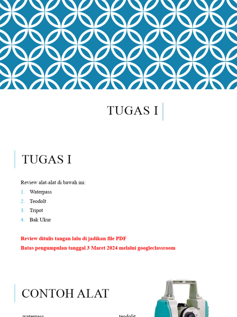 Tugas I 2024 | PDF | Teknologi & Rekayasa