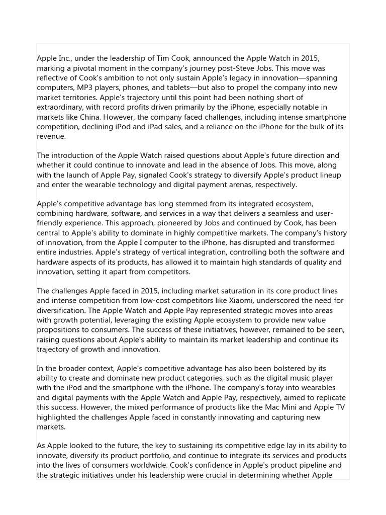 APPLE | PDF | Apple Inc. | I Phone