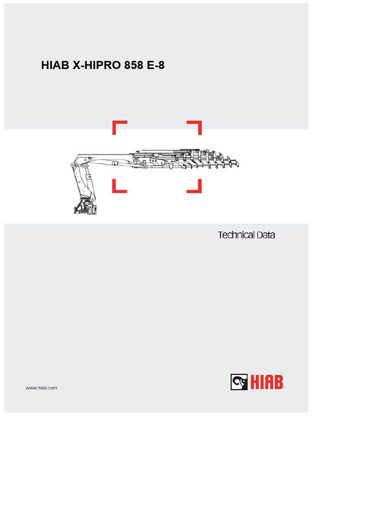Grua Hiab 858 | PDF | Manufactured Goods | Vehicles