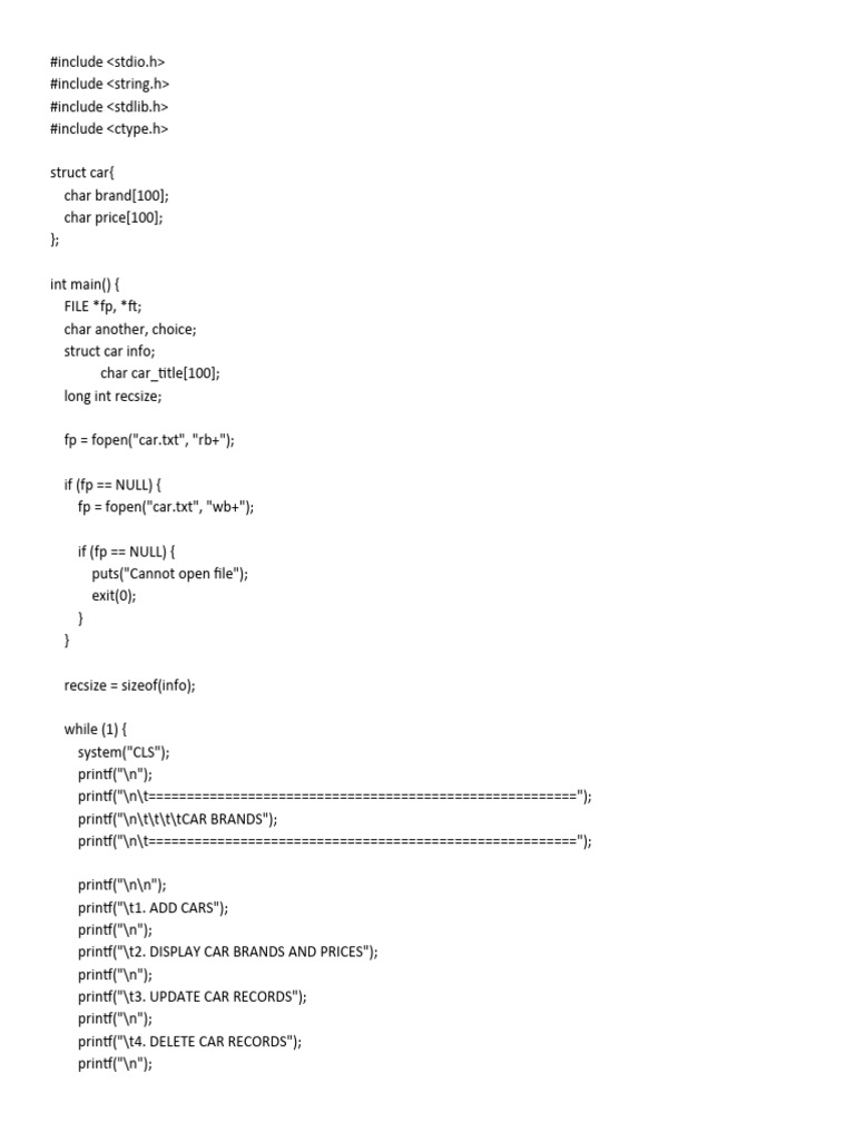 Car Brand | PDF | Computer Engineering | Software
