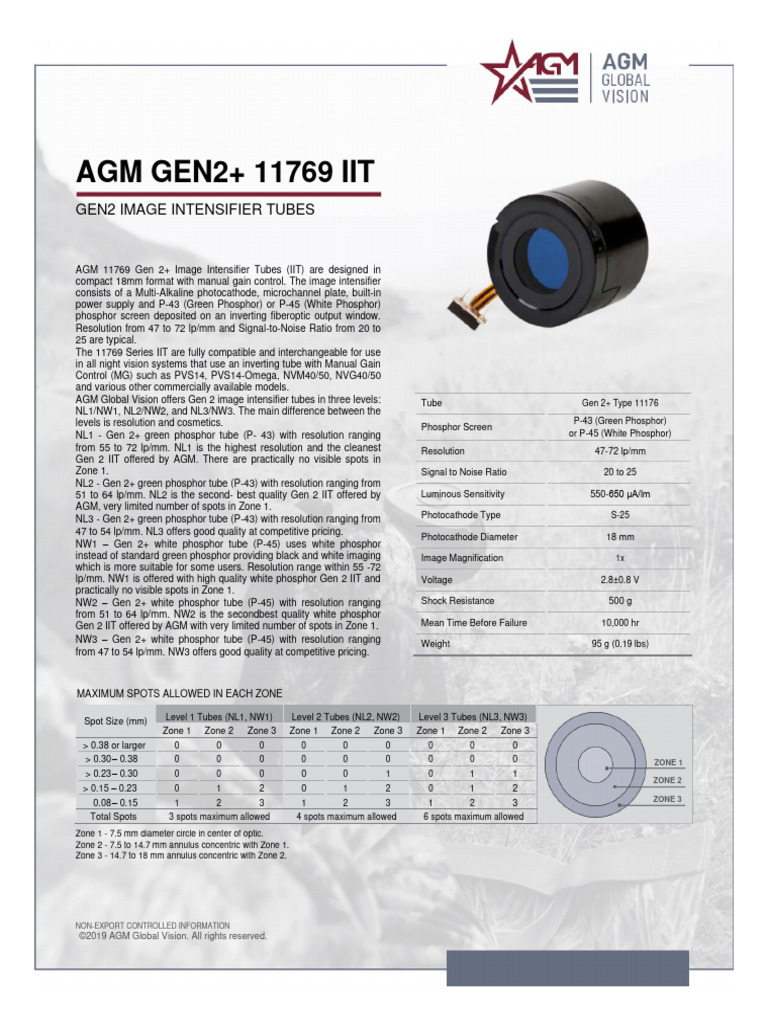 AGM Gen2 11769 IIT DATASHEET - INTER | PDF