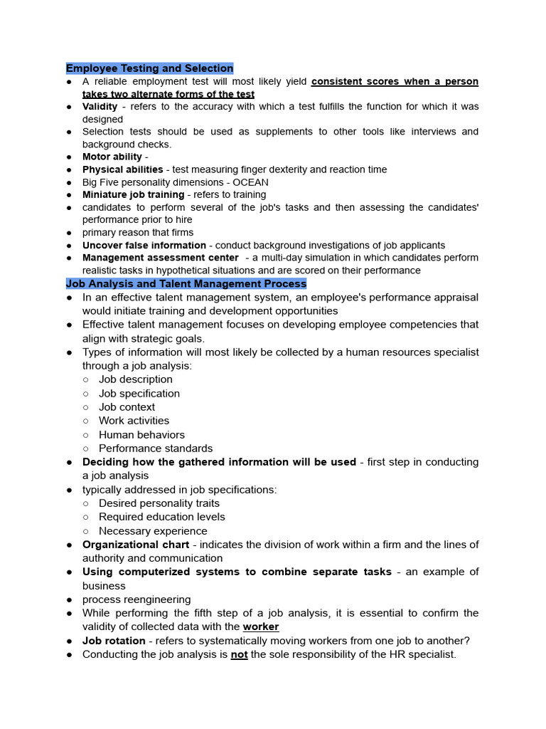 Chra Review | PDF | Talent Management | Employment