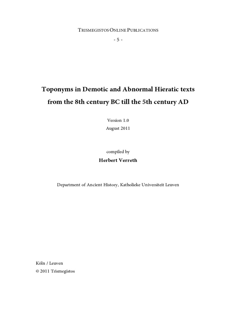 Top 5 | PDF | Bibliography | Ancient Egypt