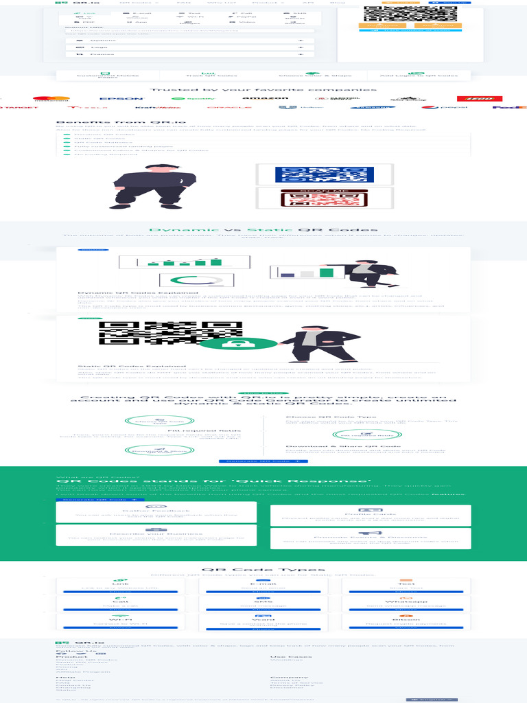 Generate Customized QR Codes QR - Io | PDF | Qr Code | World Wide Web