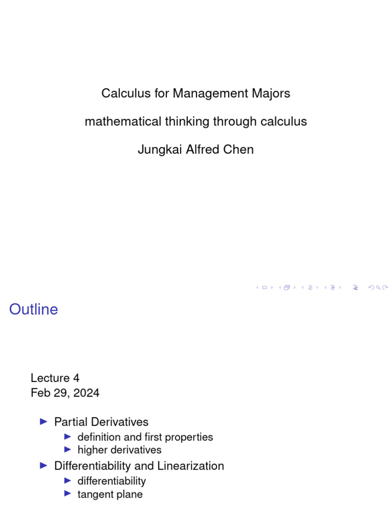2024cal L4 Note | PDF | Derivative | Function (Mathematics)