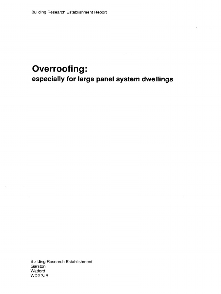 7 Overroofing LPS Buildings | PDF | Inquiry | Building Technology