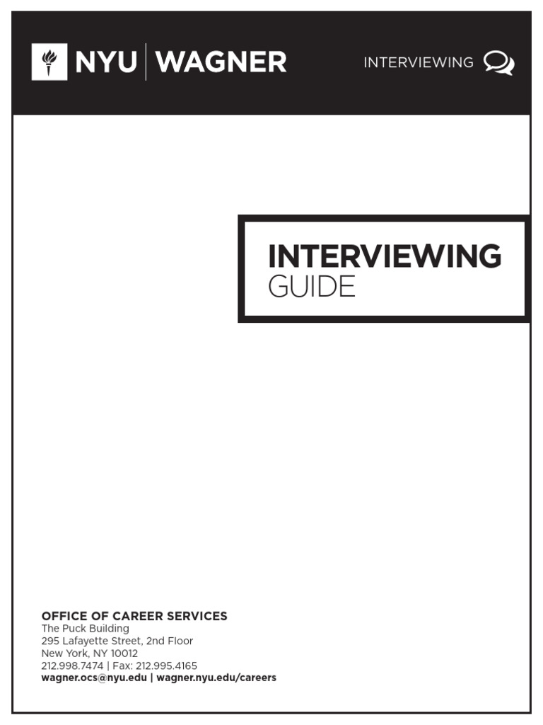 Interviewing Guide Final May 2022 | PDF | Employment | Experience