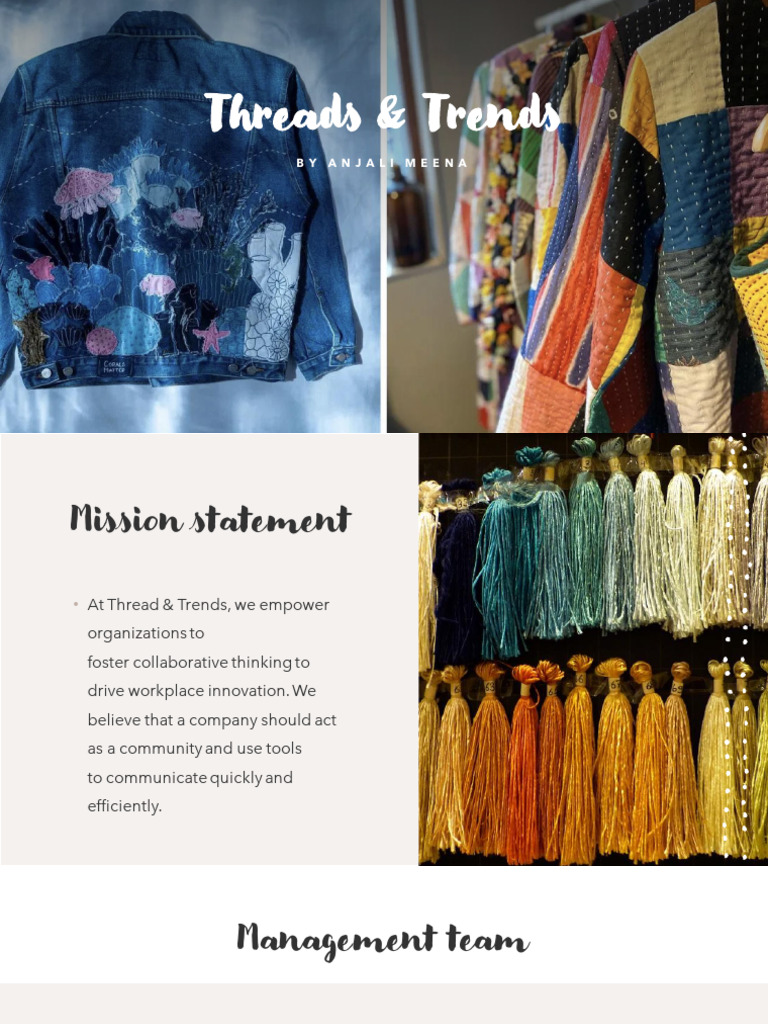 Threads & Trends: by Anjali Meena | PDF | Business Economics | Economies