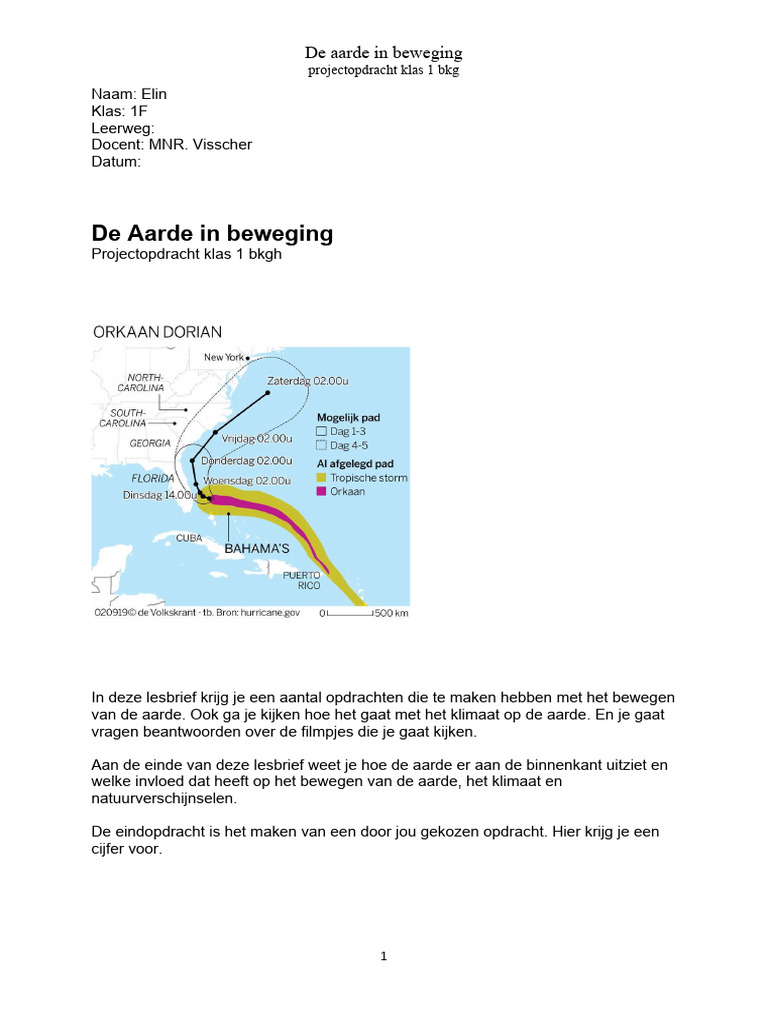 Project Aarde in Beweging | PDF