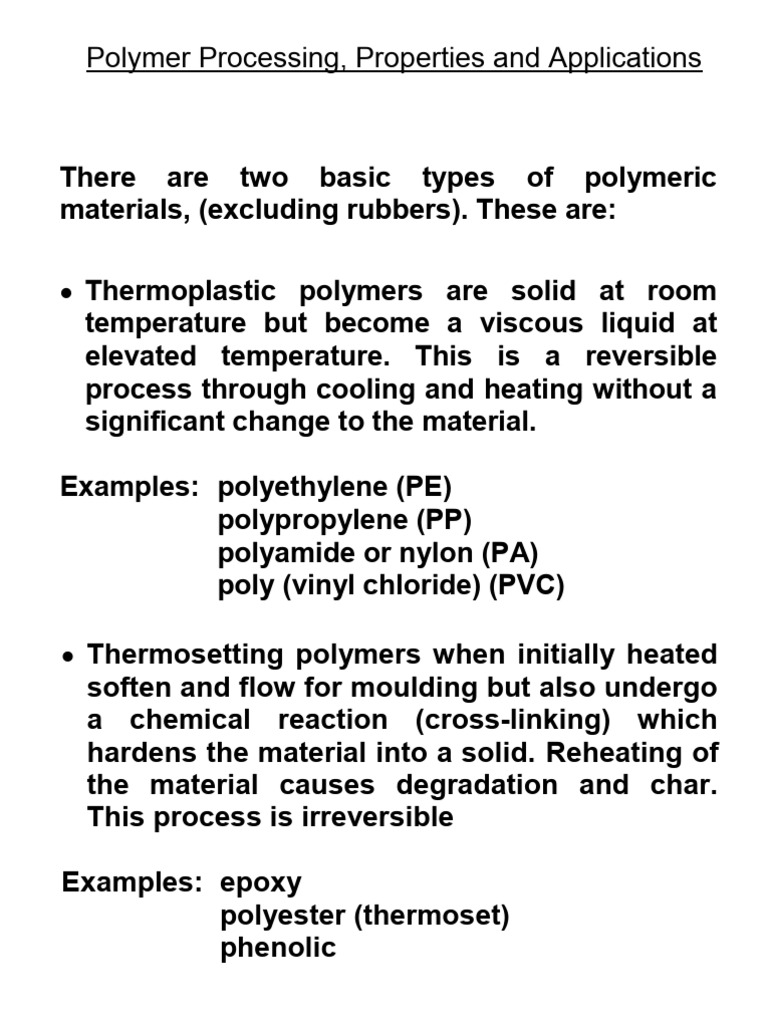 MEC116 - Materials - Polymers and Characterisation | PDF | Differential ...