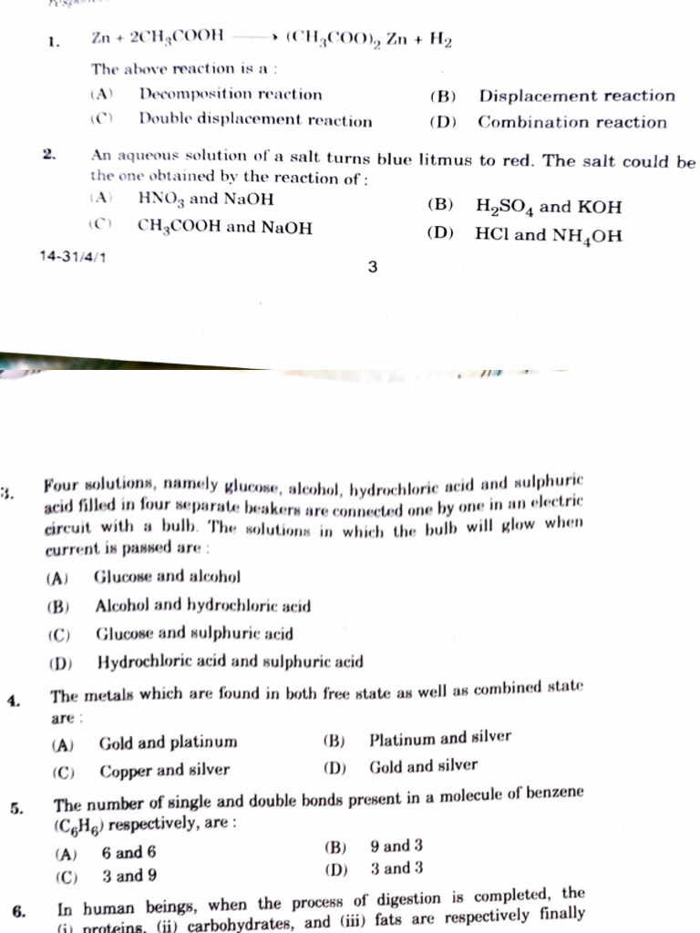 Science 10 Class Imp | PDF | Chemistry | Physical Sciences