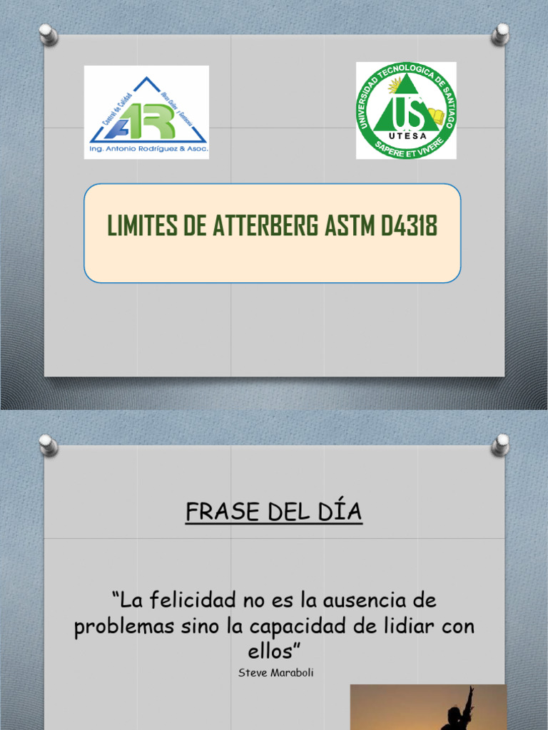 Tema 5. Limites de Atterberg | PDF | Ingeniero civil
