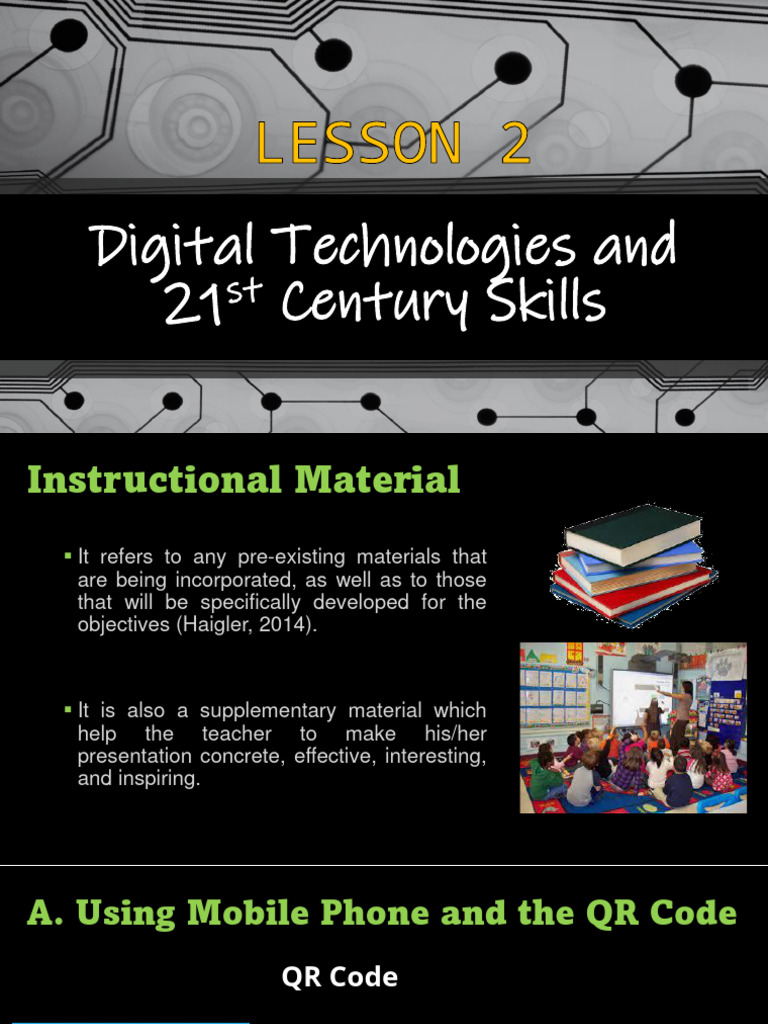 Lesson 2 - Digital Technologies and 21st Century Skills | Download Free ...