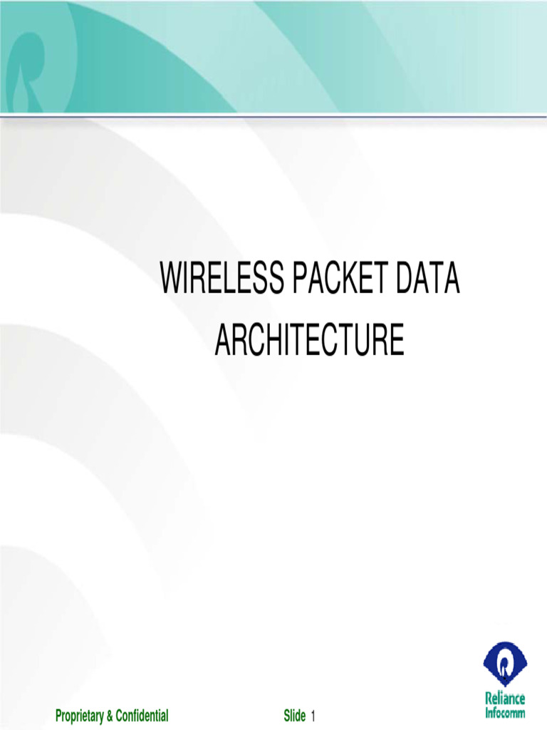 Wireless Packet Data Architecture | PDF | Computer Network | Internet