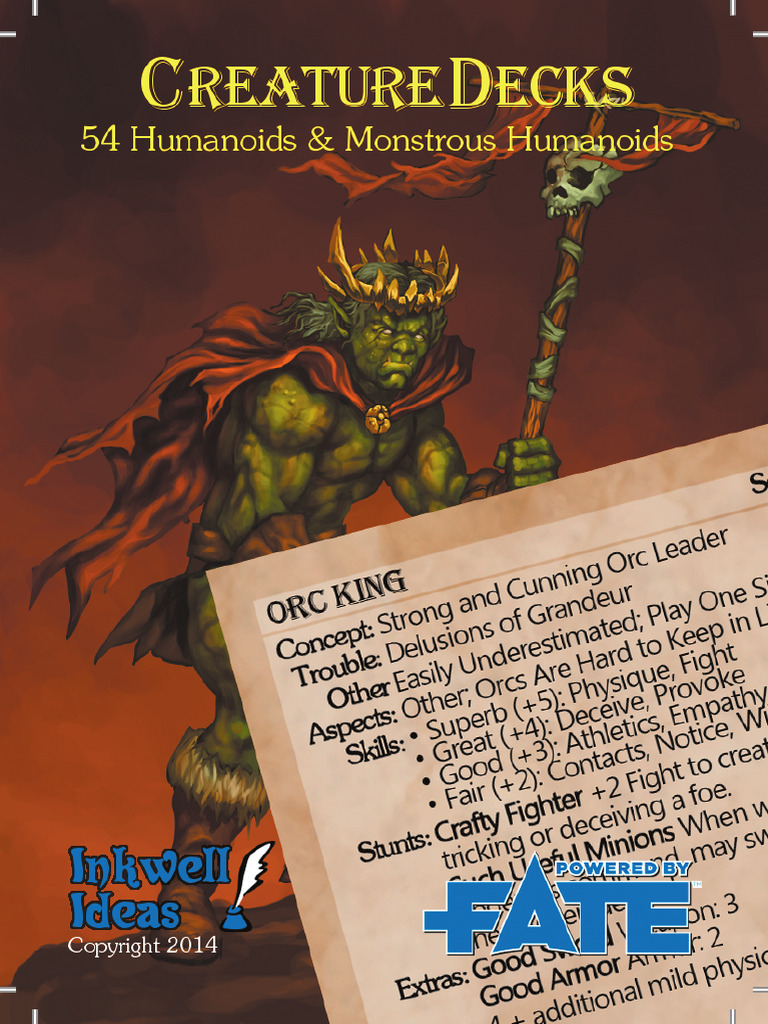 Fate Core Humanoids & Monsters Guide | PDF | Law