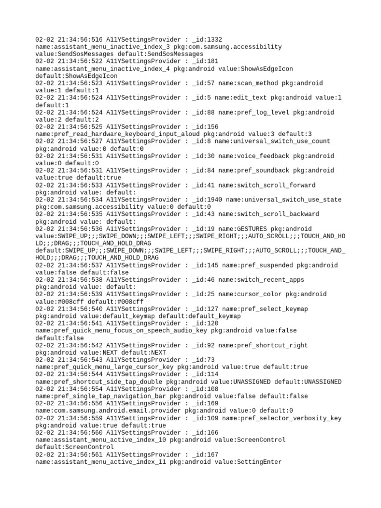 A11yprovider Log | PDF | Free Mobile Software | Computing