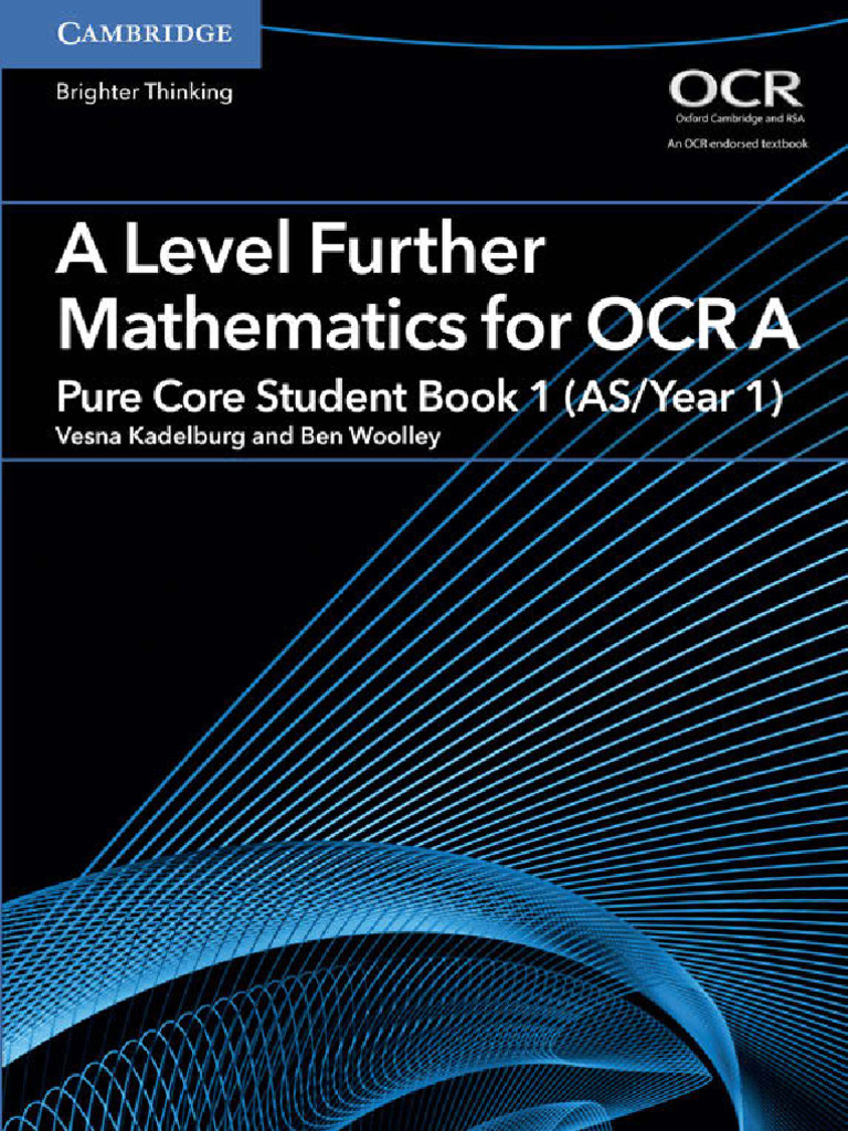 A Level Further Mathematics For OCR A - Pure Core Student Book 1 | PDF ...
