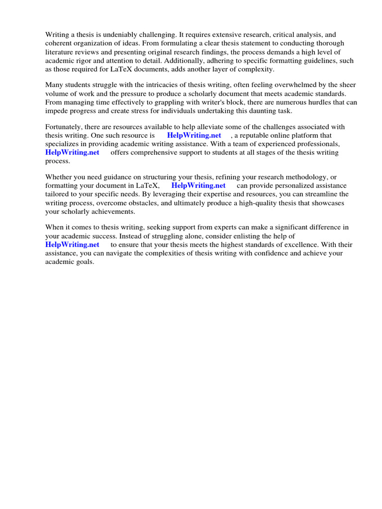 Thesis Latex Example PDF | PDF | Te X | Thesis