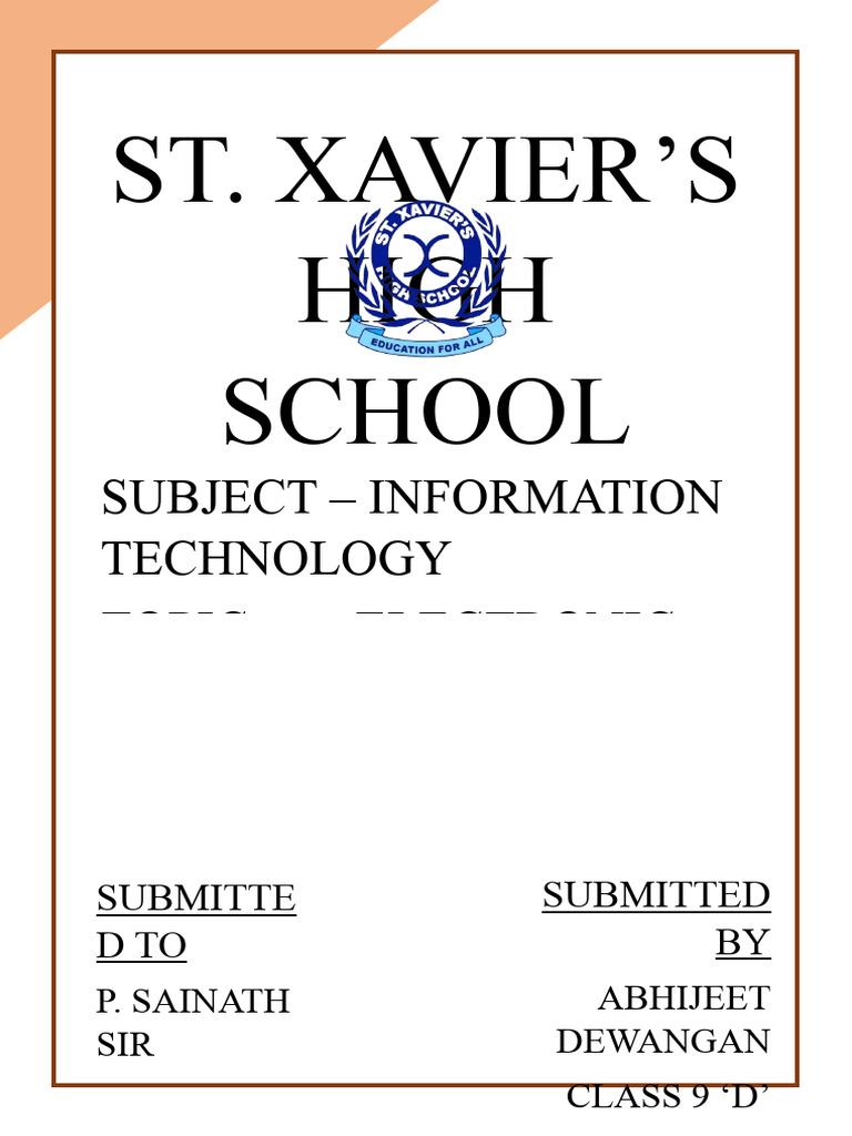 Electronic Spreadsheet | PDF | Spreadsheet | Microsoft Excel