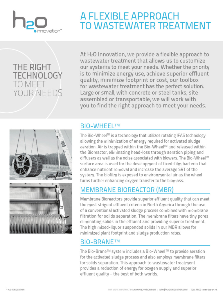 H2O - Biowheel Configurations | Download Free PDF | Sewage Treatment ...
