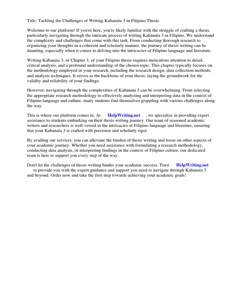 Kabanata 3 Thesis Filipino | PDF | Methodology | Human Communication