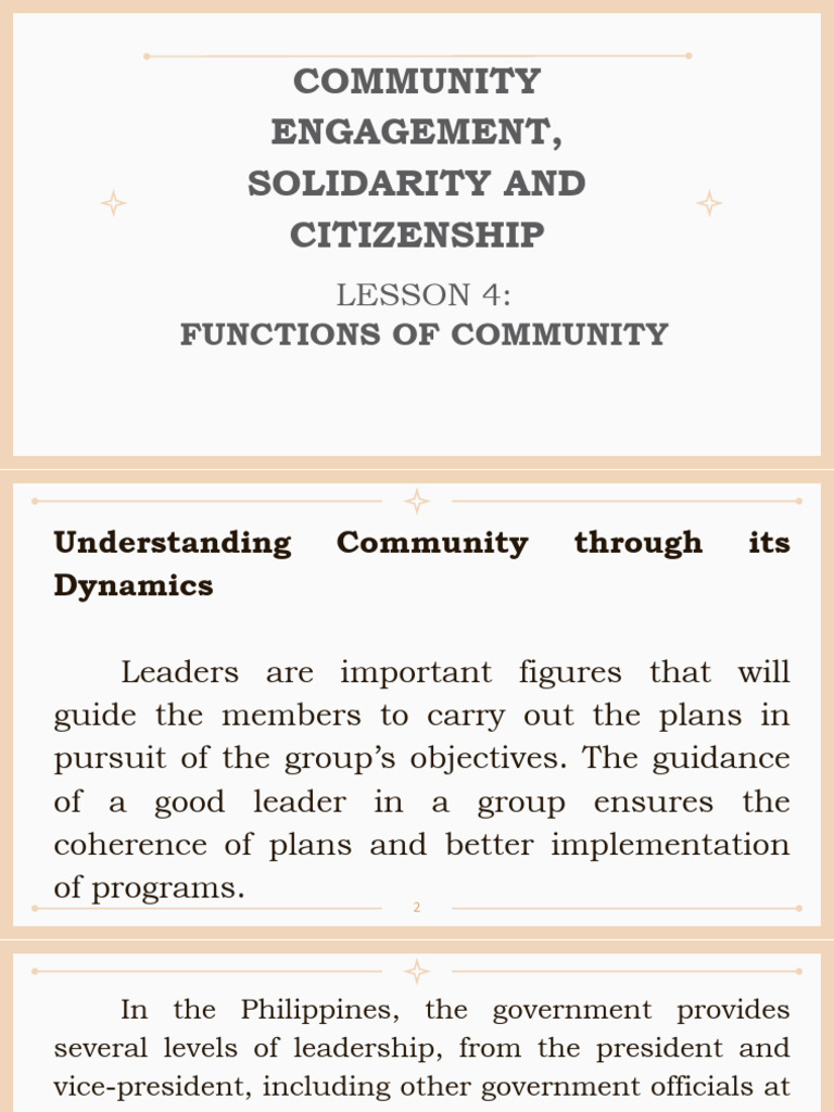 CESC - Lesson 4 - Q3 | PDF | Leadership | Government