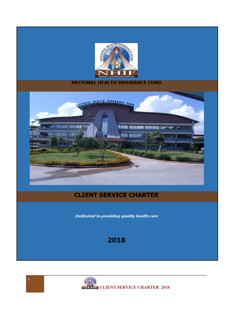 NHIF Client Service Charter 2018 | PDF | Employment | Insurance