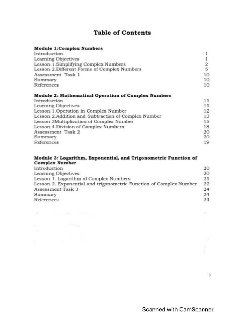 Complex Numbers Pdf