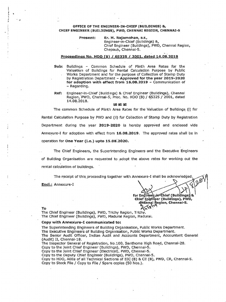 PWD Rates 2019 20 | PDF
