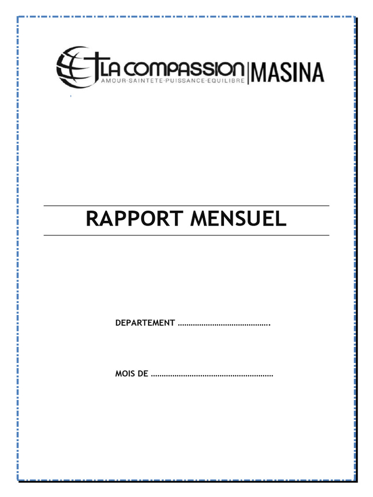 Rapport Mensuel | PDF