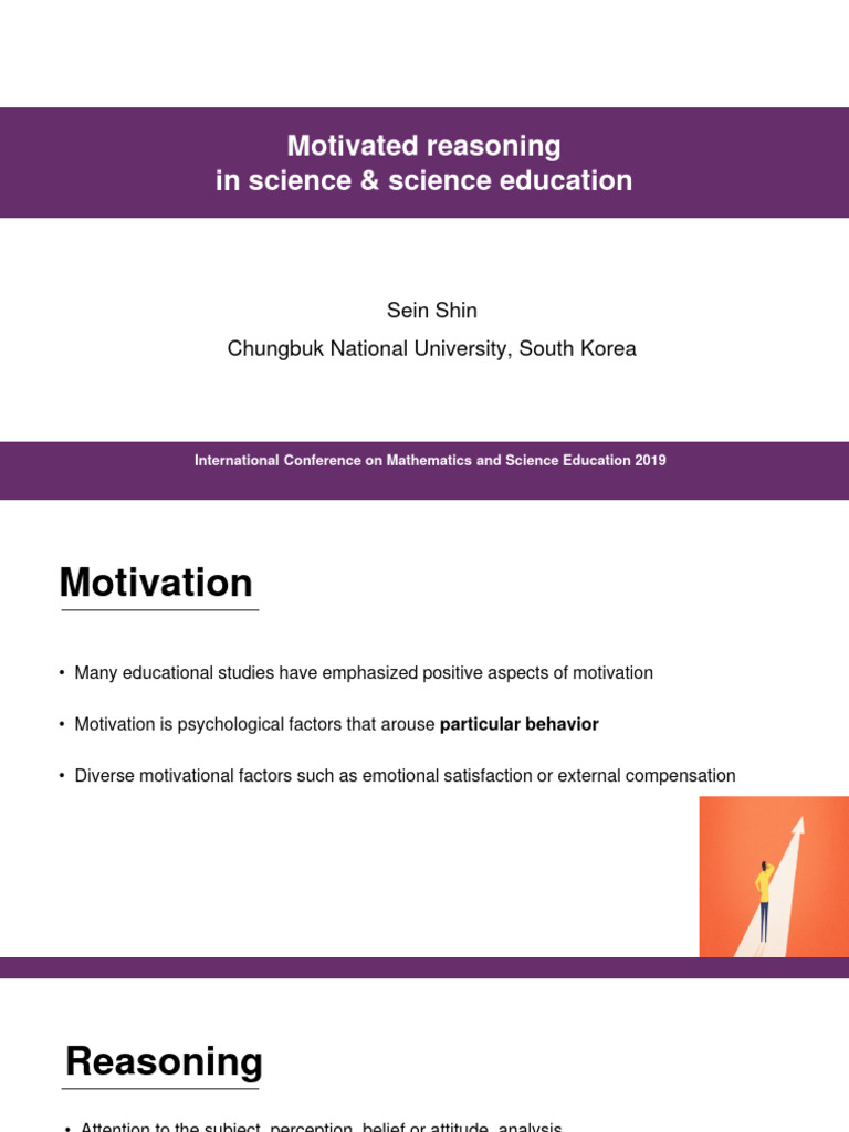 Motivated Reasoning Presentation - English | PDF | Reason | Thought