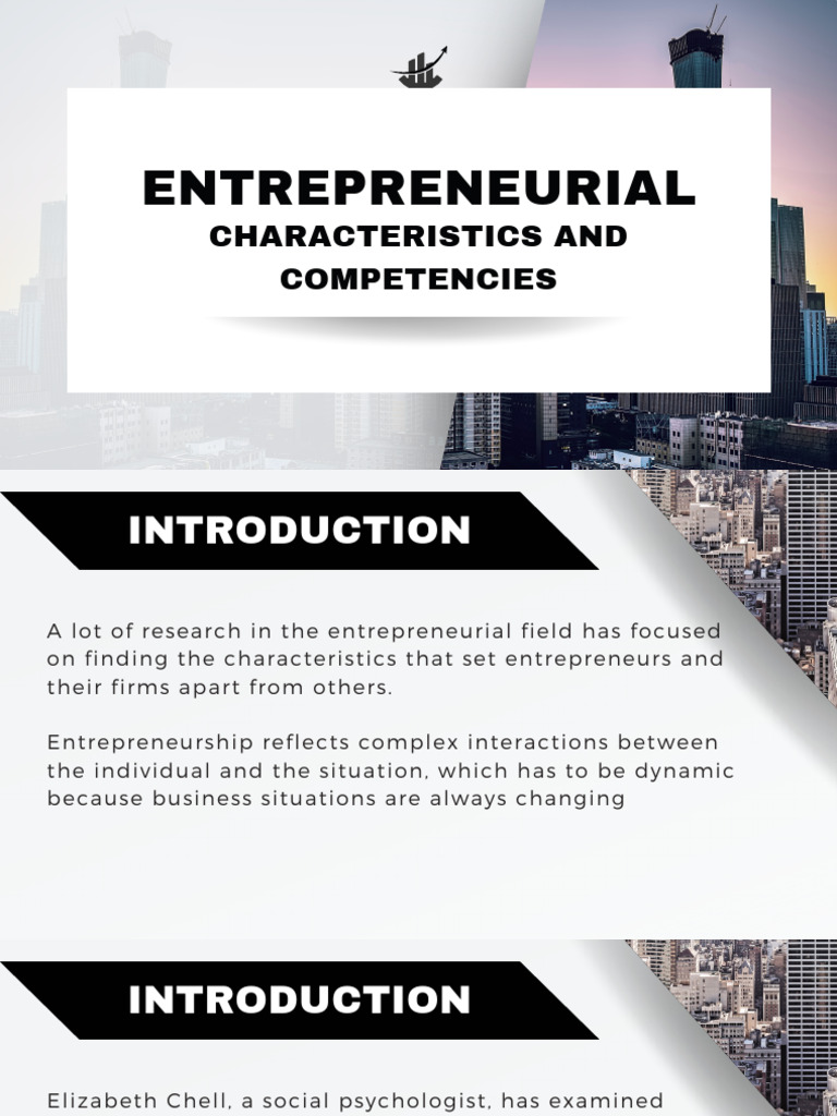 ENT 101 Chapter 3 Entrepreneurial Characteristics and Competencies | PDF | Entrepreneurship ...