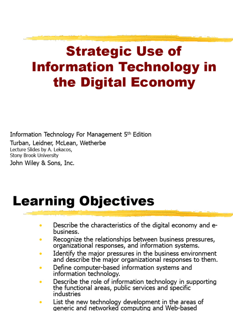 Digital Economy & IT Management Insights | PDF | Internet | Information ...