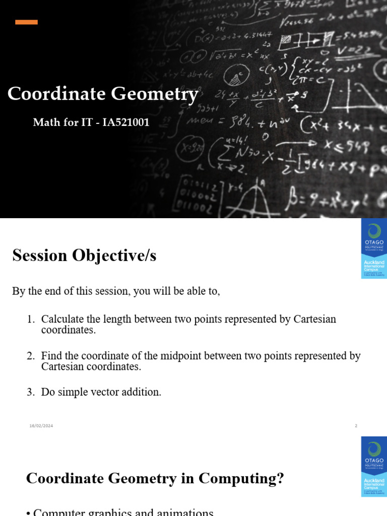 Coordinate Geometry - 1 | PDF | Cartesian Coordinate System | Triangle