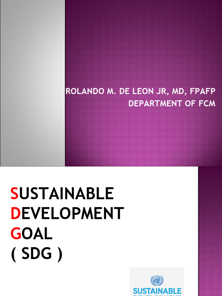 SDG For Students | PDF | Millennium Development Goals | Sustainability