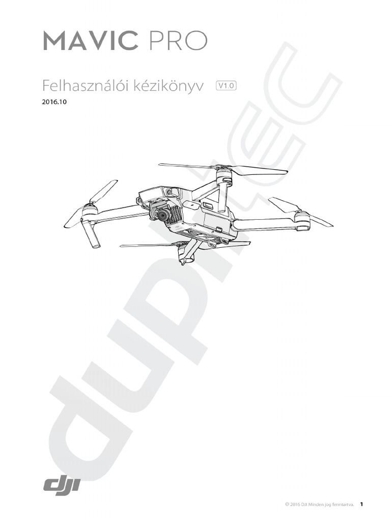 Dji Mavic Pro Manuals | PDF