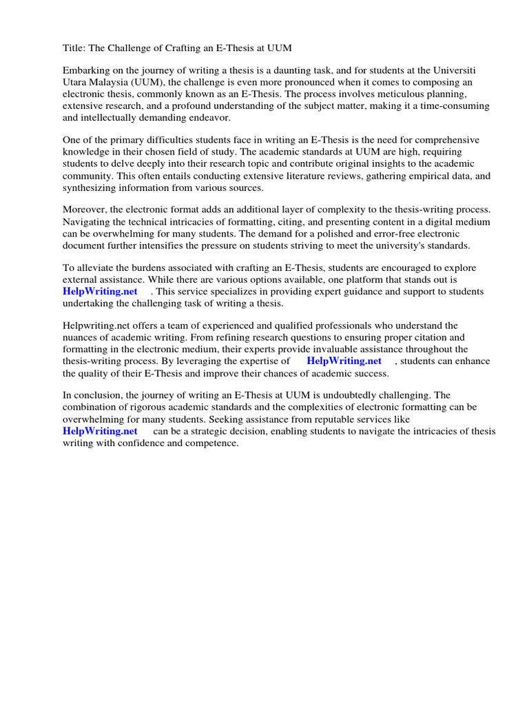 E Thesis Uum | PDF | Libraries | Thesis