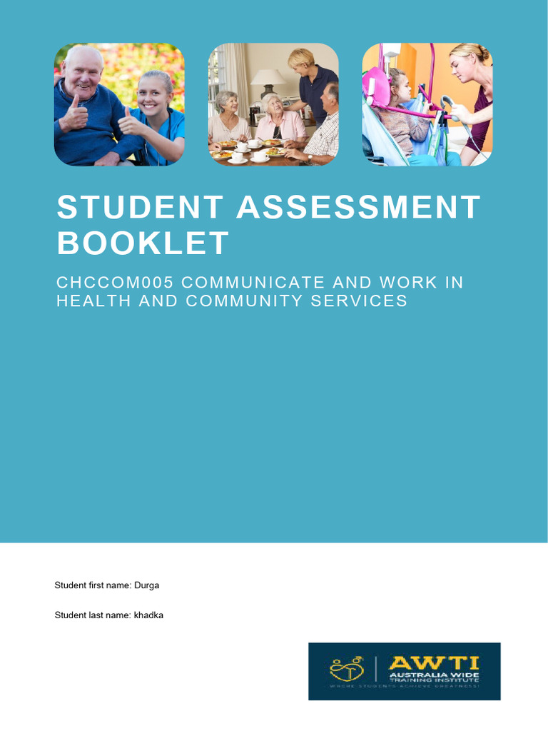 CHCCOM005 STUDENT WORKBOOK (WORD) (C3) .v1.1 | PDF | Communication | Informed Consent