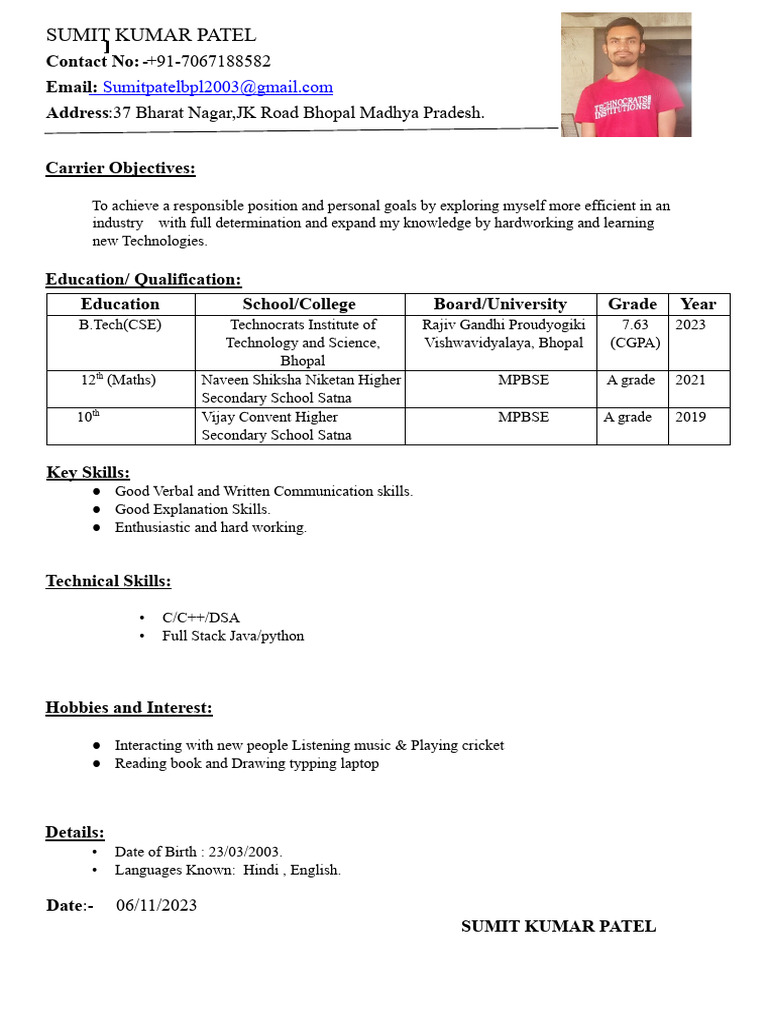 Carrier Objectives | PDF