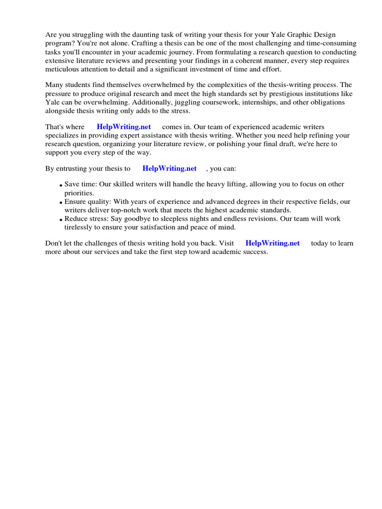 Yale Graphic Design Thesis Support | PDF | Art