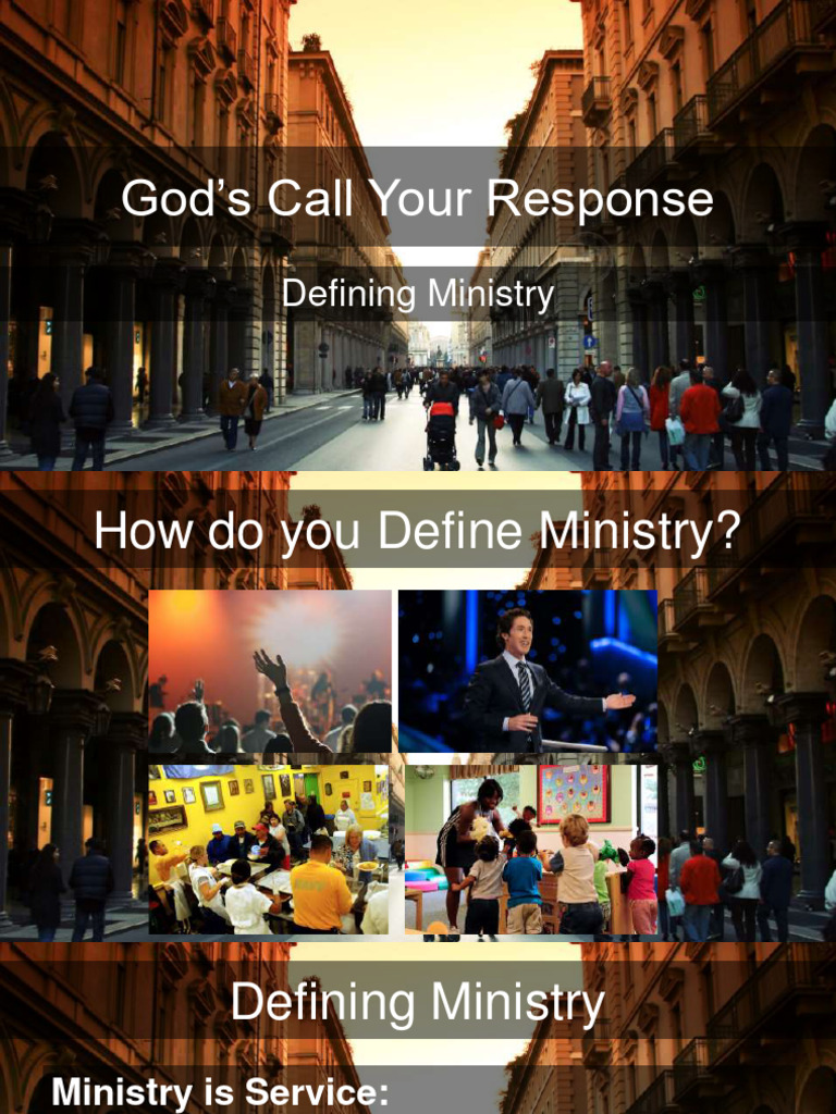 God's Call Your Response: Defining Ministry | PDF