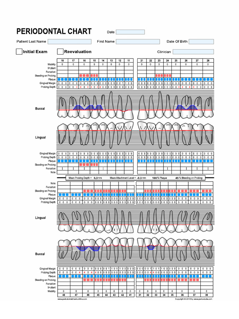 Periodontal Chart Ino | PDF