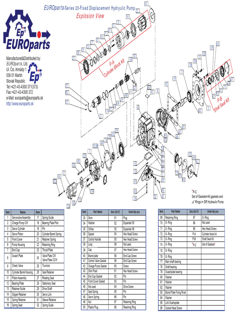 Order Form-Ep Hydraulic Pump | PDF | Valve | Pump