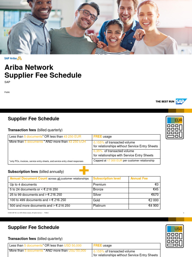 Ariba Network Supplier Fees | PDF | Subscription Business Model ...