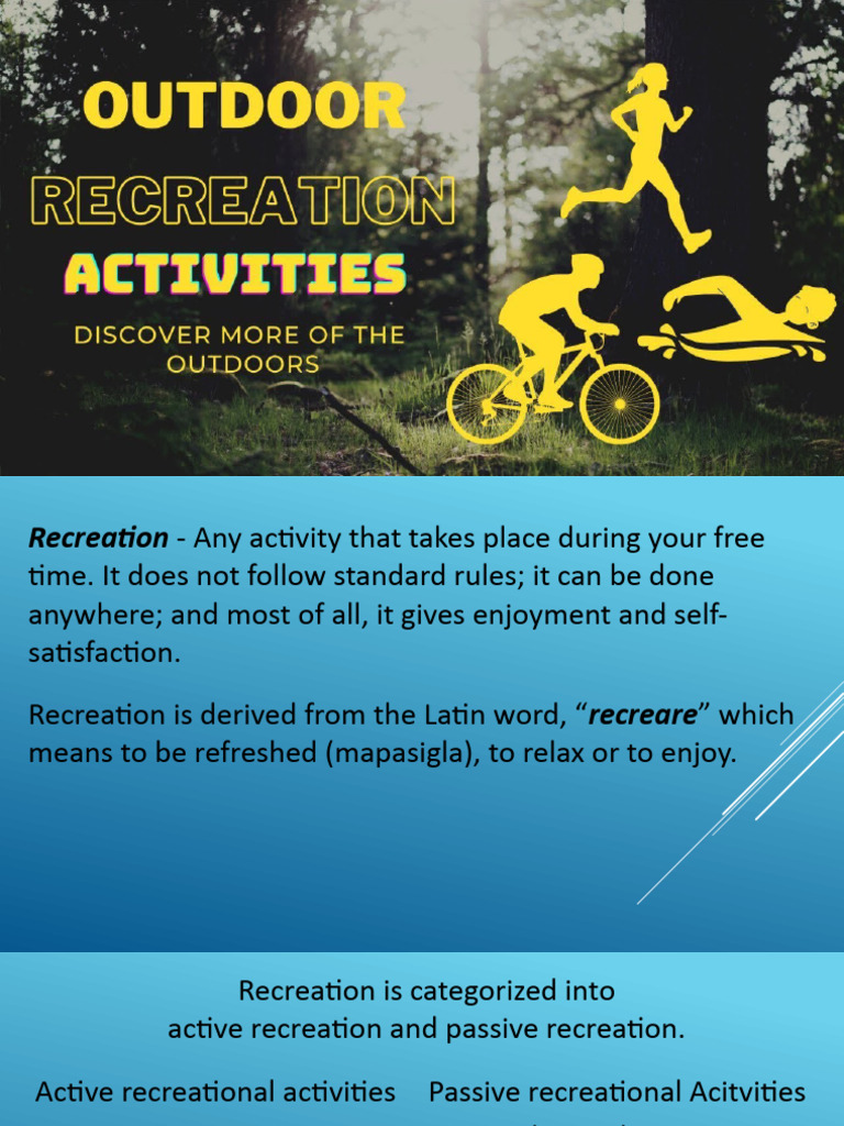 Exploring Recreation & Fitness | PDF | Self-Improvement