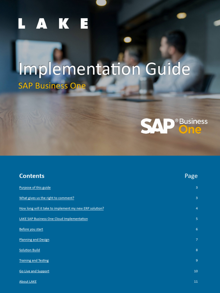 Sap Business One Implementation Guide | PDF | Cloud Computing | Enterprise Resource Planning
